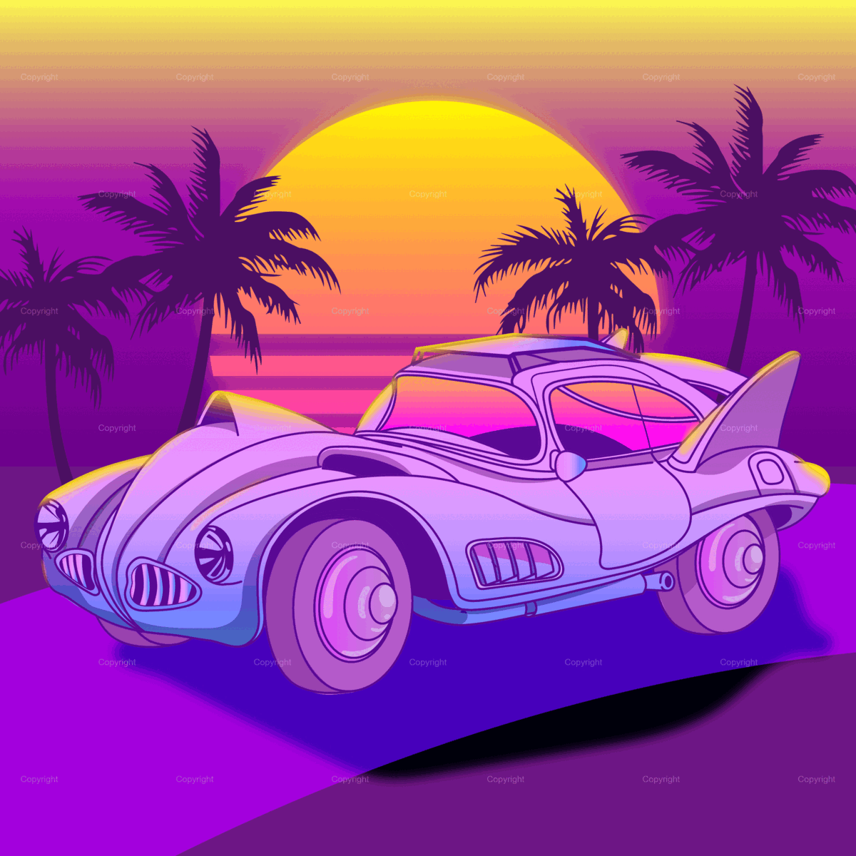 Retro Concept Cars Limited Collection NFT Calendar
