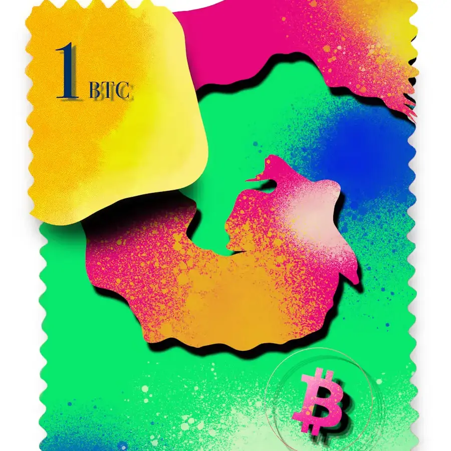 NFT Postage Stamp 1 BTC – NFT Calendar